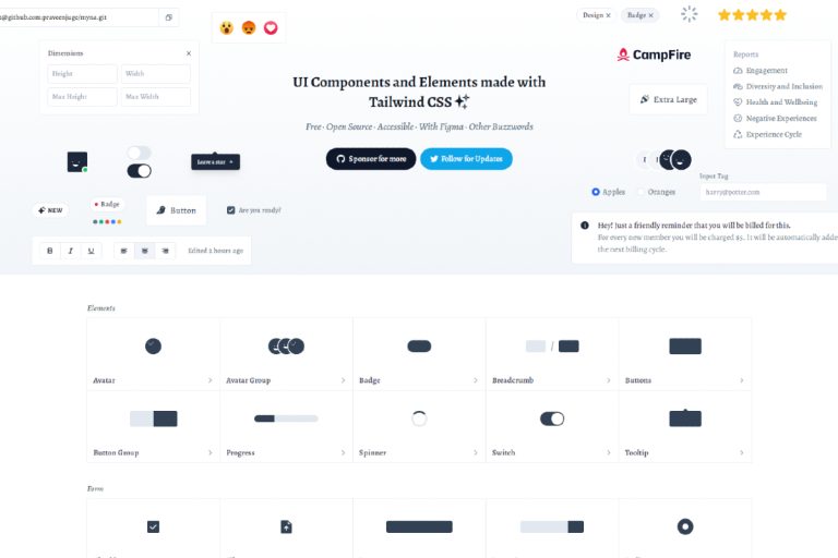 Myna UI - Free Tailwind CSS Components - OverHive