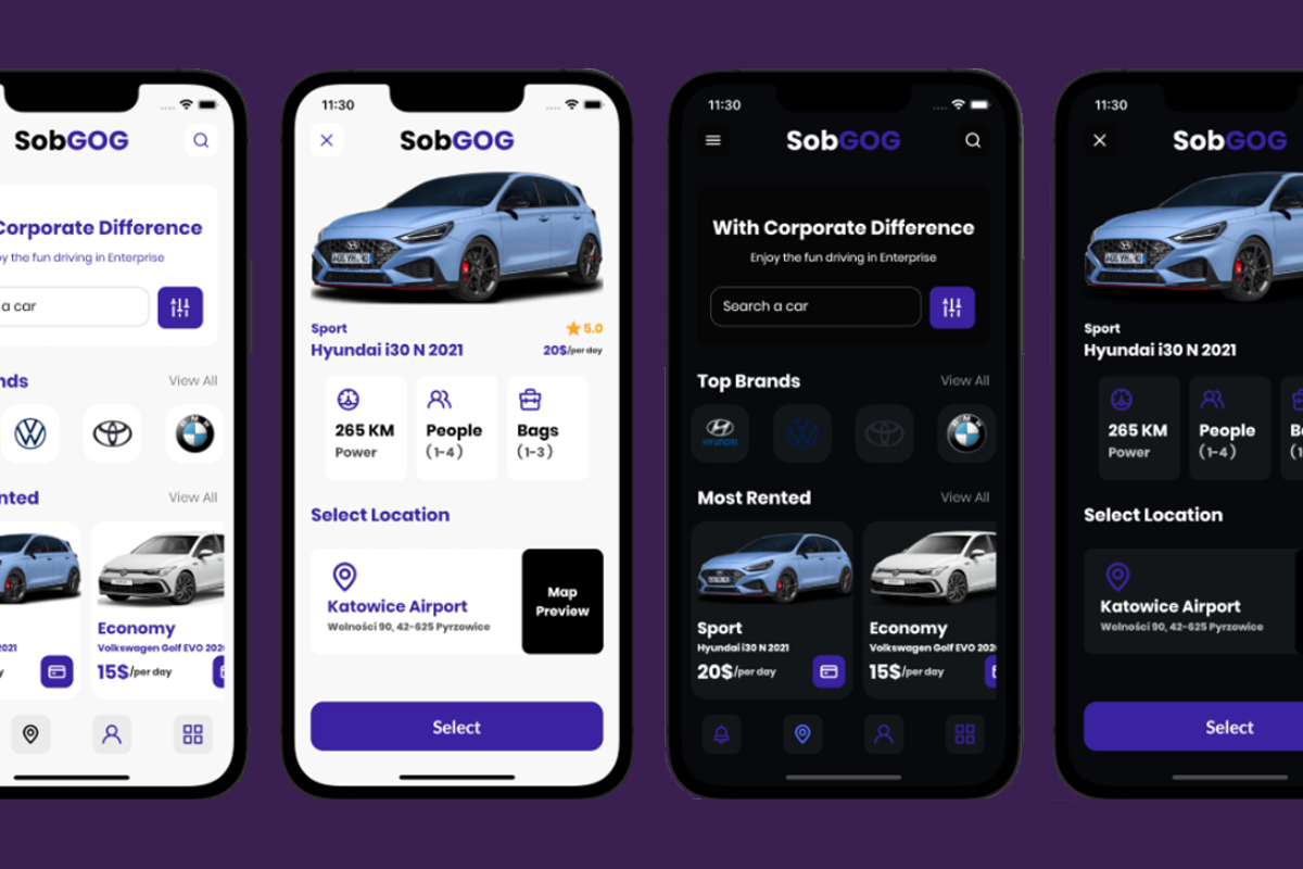 Free Flutter Car Rental App Ui Overhive